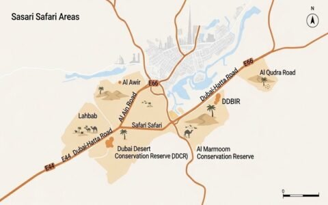 Dubai Desert Safari Location Guide Best Areas & Map